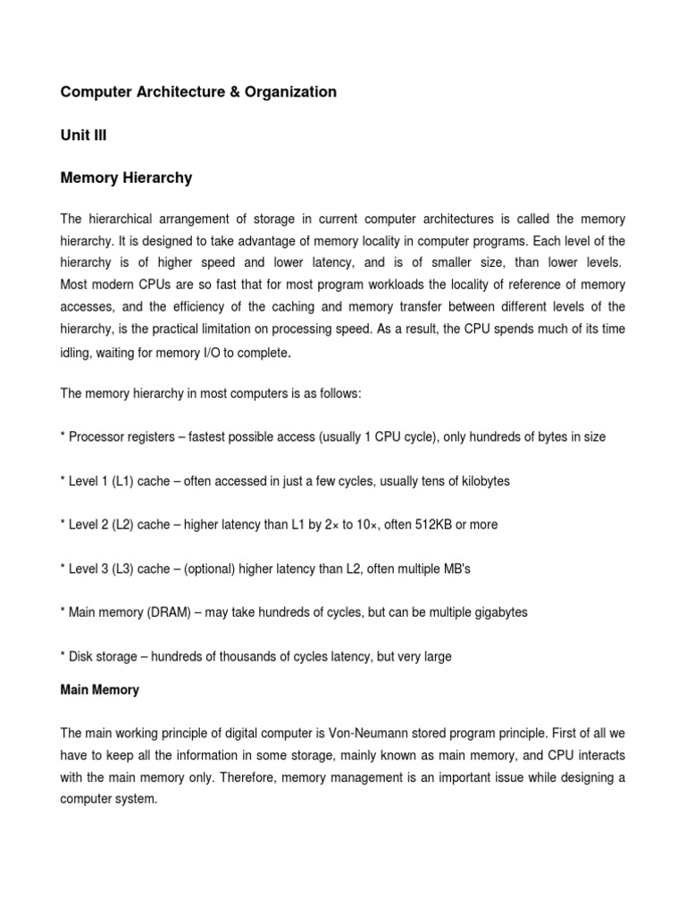 Coa by Eshaan | PDF | Process (Computing) | Cpu Cache