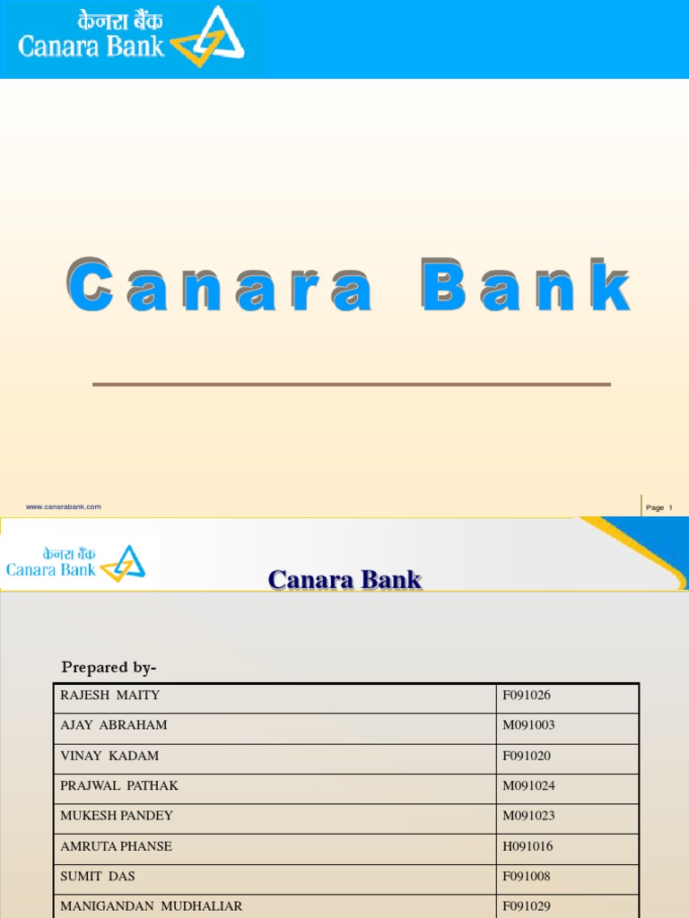 Canara Bank | Loans | Banks