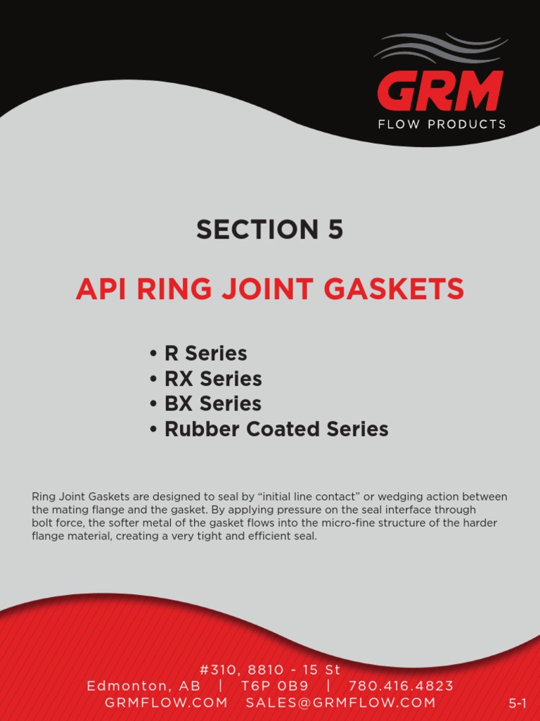 Ring Gaskets Catalogue | PDF | Building Engineering | Building Materials