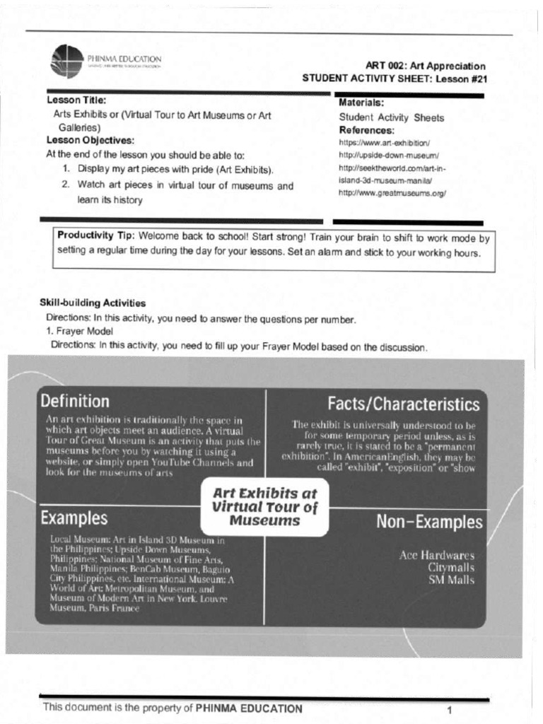 Art 002, Lesson 21 | PDF