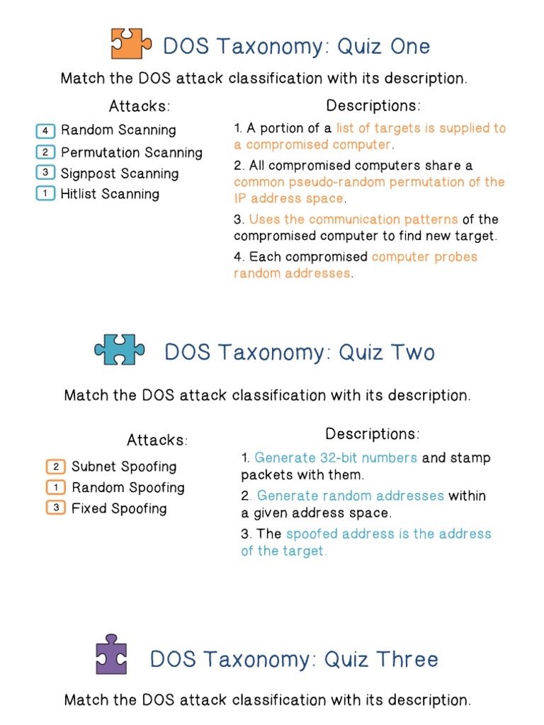 Course Notes Denial Of Service Attacks Pdf Denial Of Service Attack