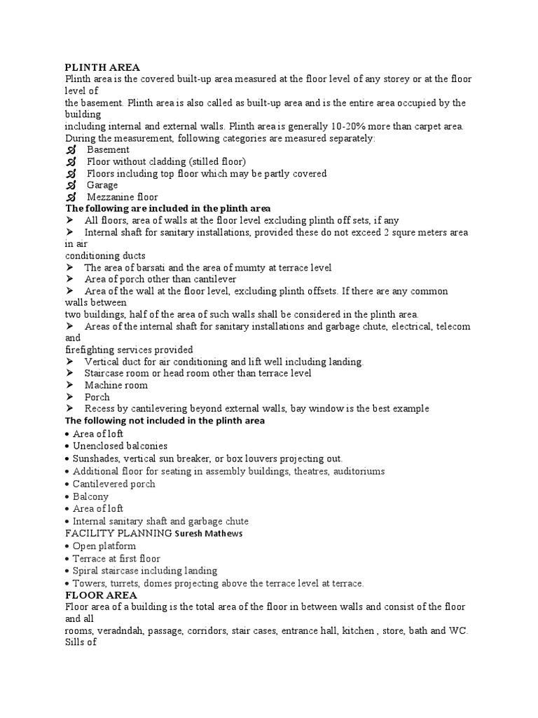 Plinth Area | PDF | Porch | Basement