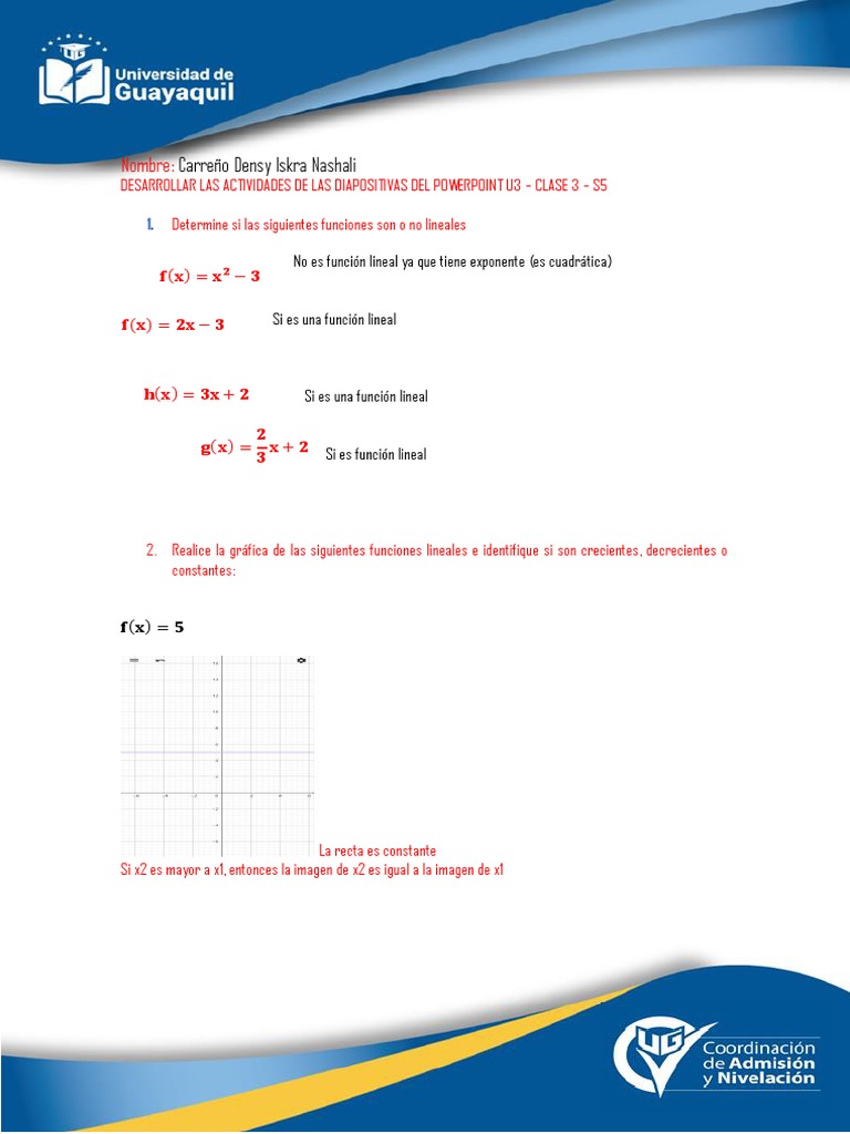 Tarea U3 - Clase 3 - s5 Carreño Densy Iskra Nashali | PDF