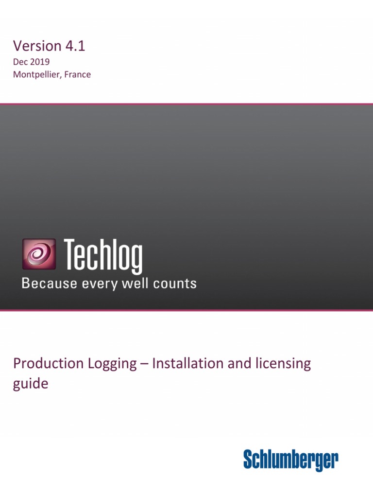 Production Logging v4 - 1 For Techlog 2018-1 Installation Guide | PDF | Microsoft Windows | 64 ...
