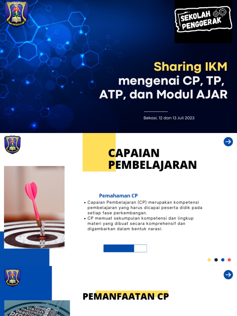 Sharing Ikm CP, TP, Atp, Modul Ajar Sma Kota Bekasi | PDF