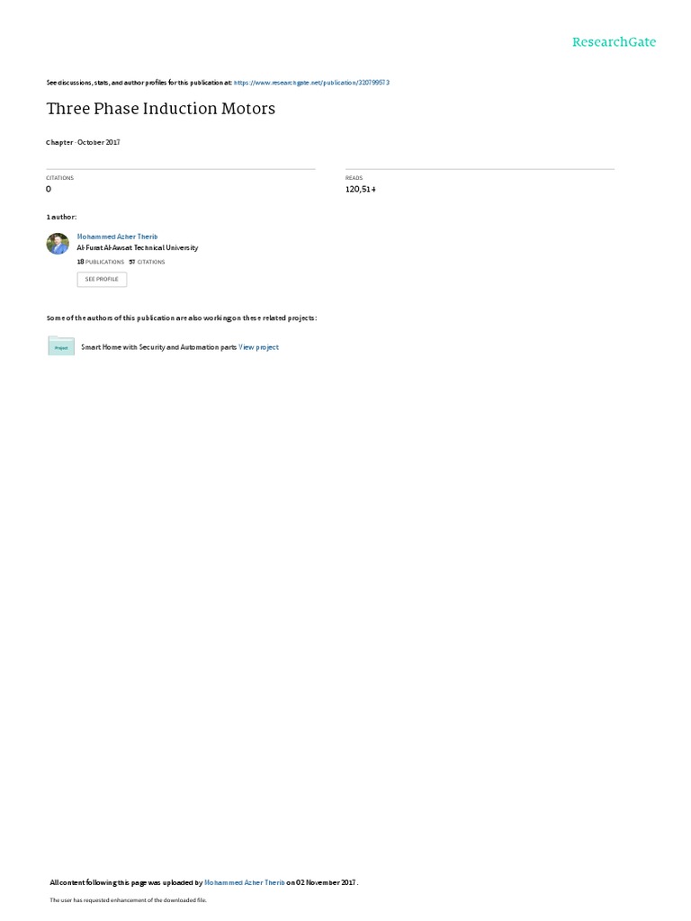 Three Phase Induction Motors | PDF | Electric Motor | Electromagnetic ...