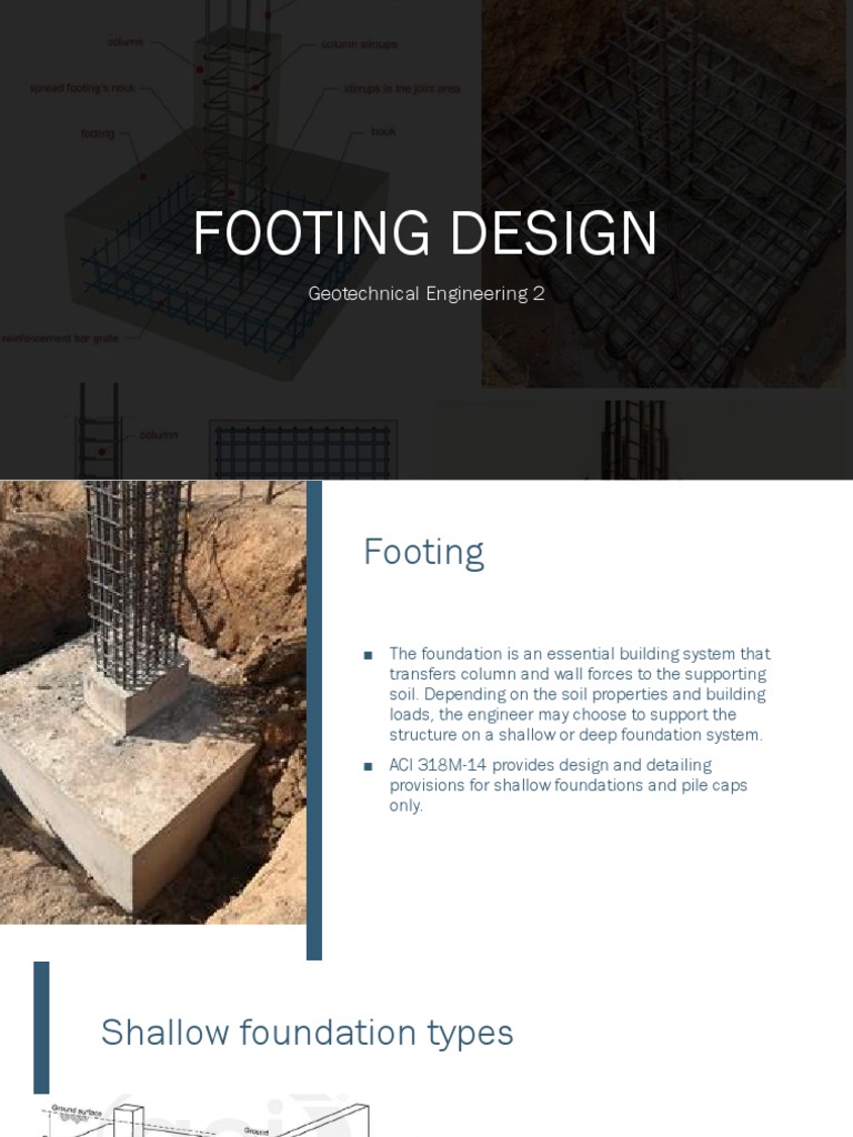 04 Footing Design | PDF | Geotechnical Engineering | Foundation ...