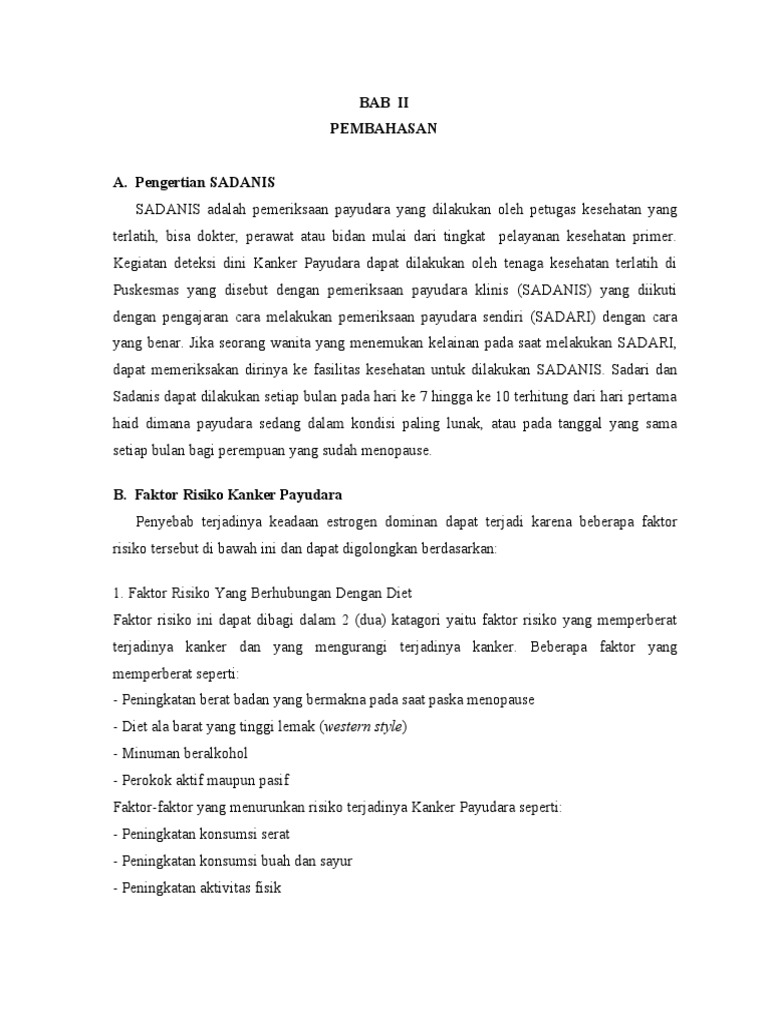 Deteksi Dini Kanker Payudara | PDF