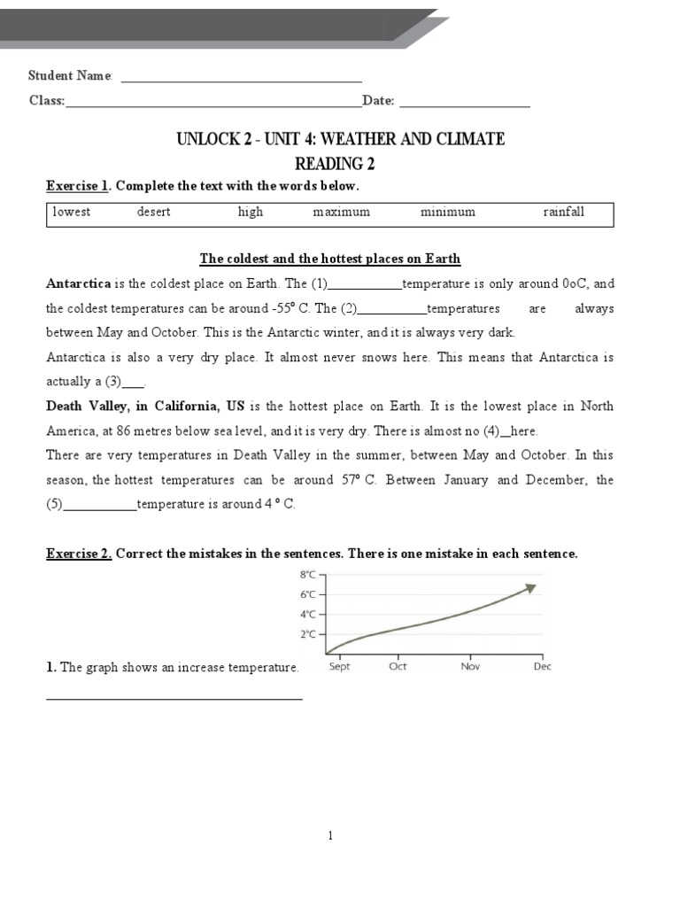 WS - Unlock 2 - U4 - Lesson 25 Reading 2 | PDF | Antarctica | Trees