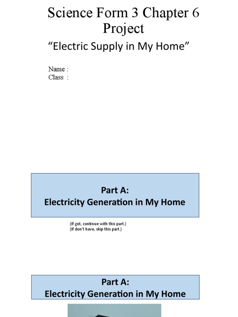 Electric Supply in My Home | PDF | Mains Electricity | Ac Power Plugs ...