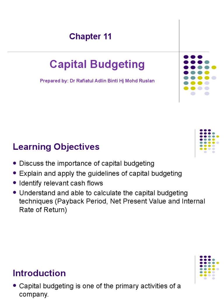 Chapter 12 Capital Budgeting | PDF | Capital Budgeting | Net Present Value