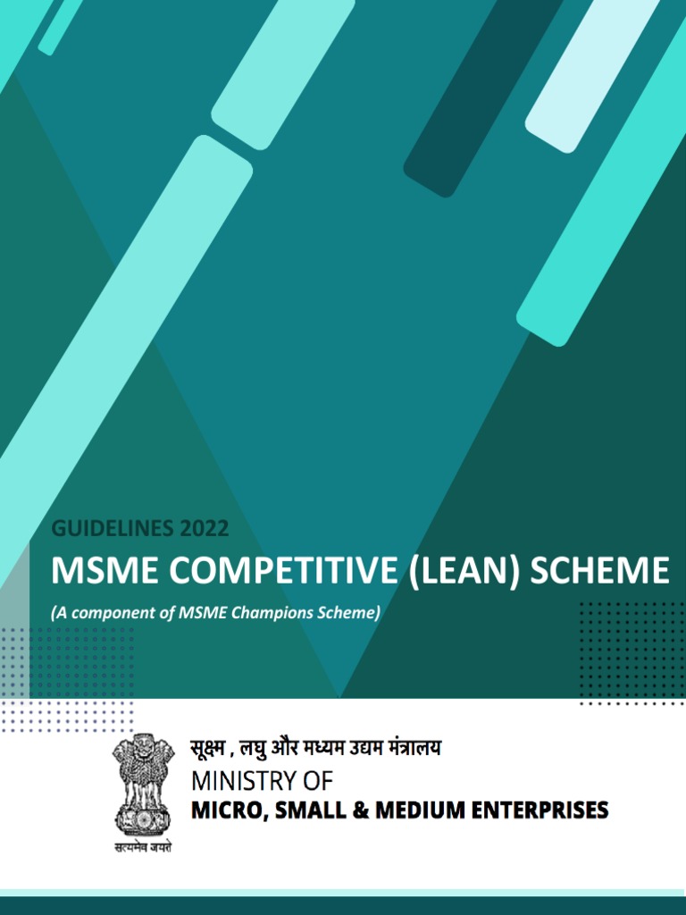 Approved MSME Competitive (LEAN) Scheme - Guidelines - 07 - 10 - 2022 ...