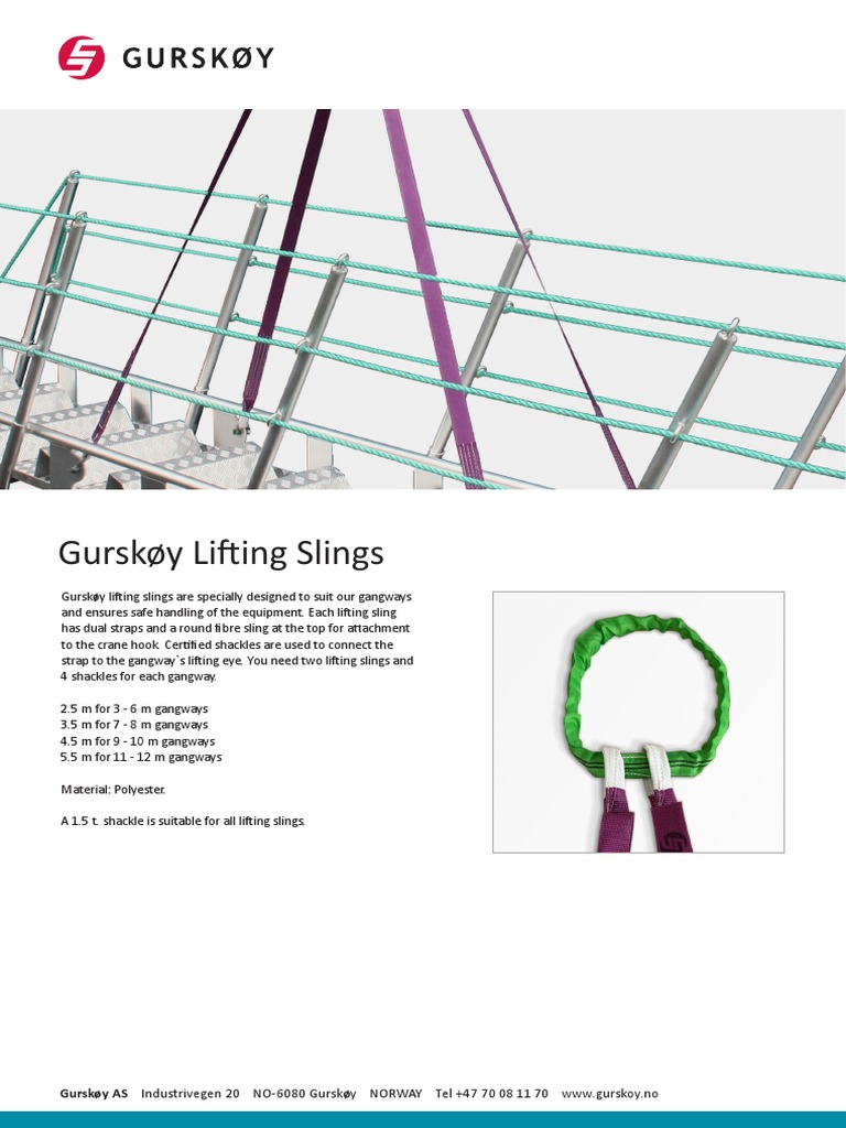 Gurskøy Lifting Slings | PDF