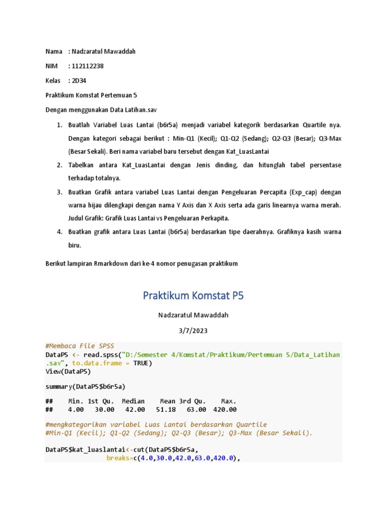 Prak Komstat P5 | PDF