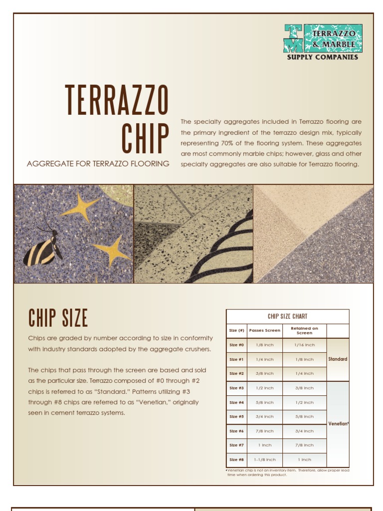 Terrazzo Chip Brochure Web | PDF | Construction Aggregate | Flooring