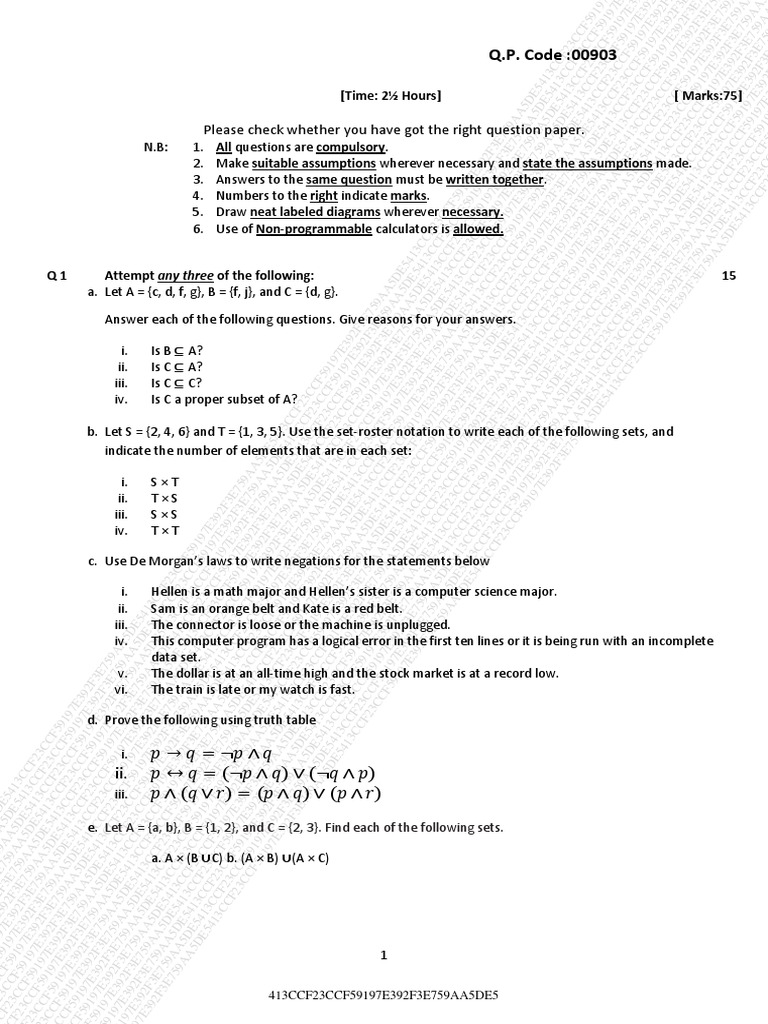 Discrete Math March 17 | PDF