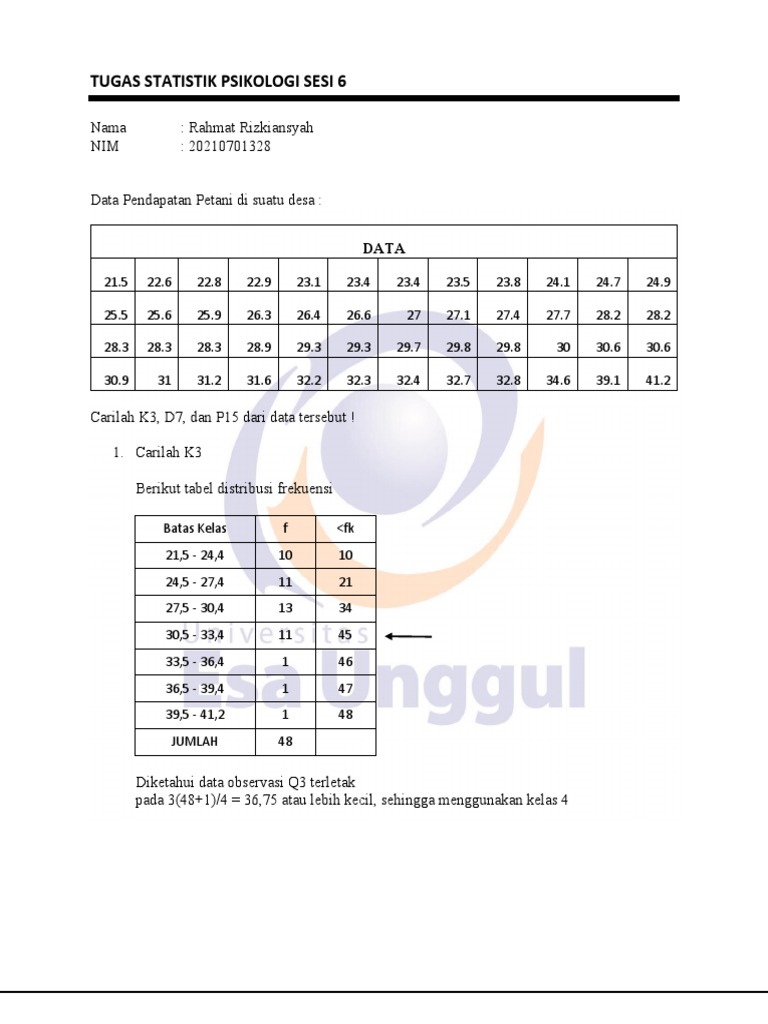 Statistik Psikologi | PDF