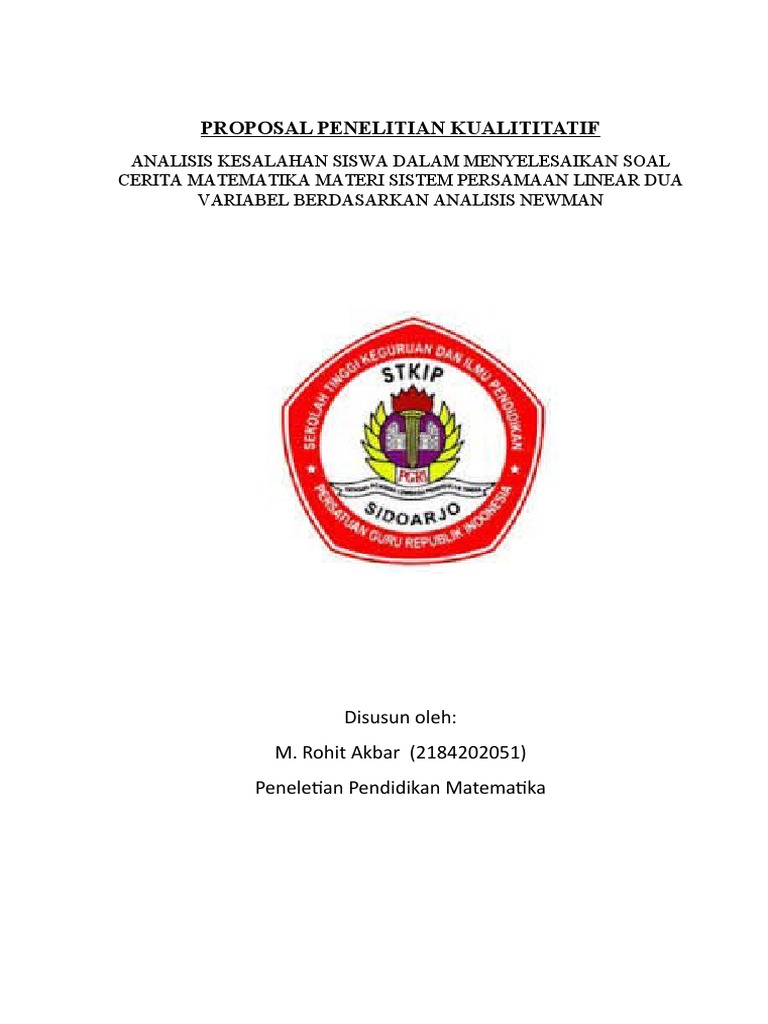 Proposal Kualitatif | PDF