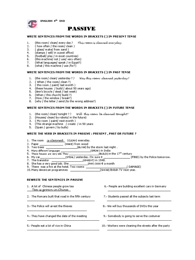 Passive 1 | PDF | Grammatical Tense | Language Families