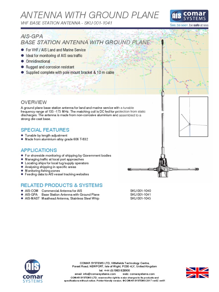 AIS Antenna Spec | Download Free PDF | Antenna (Radio) | Electronic ...