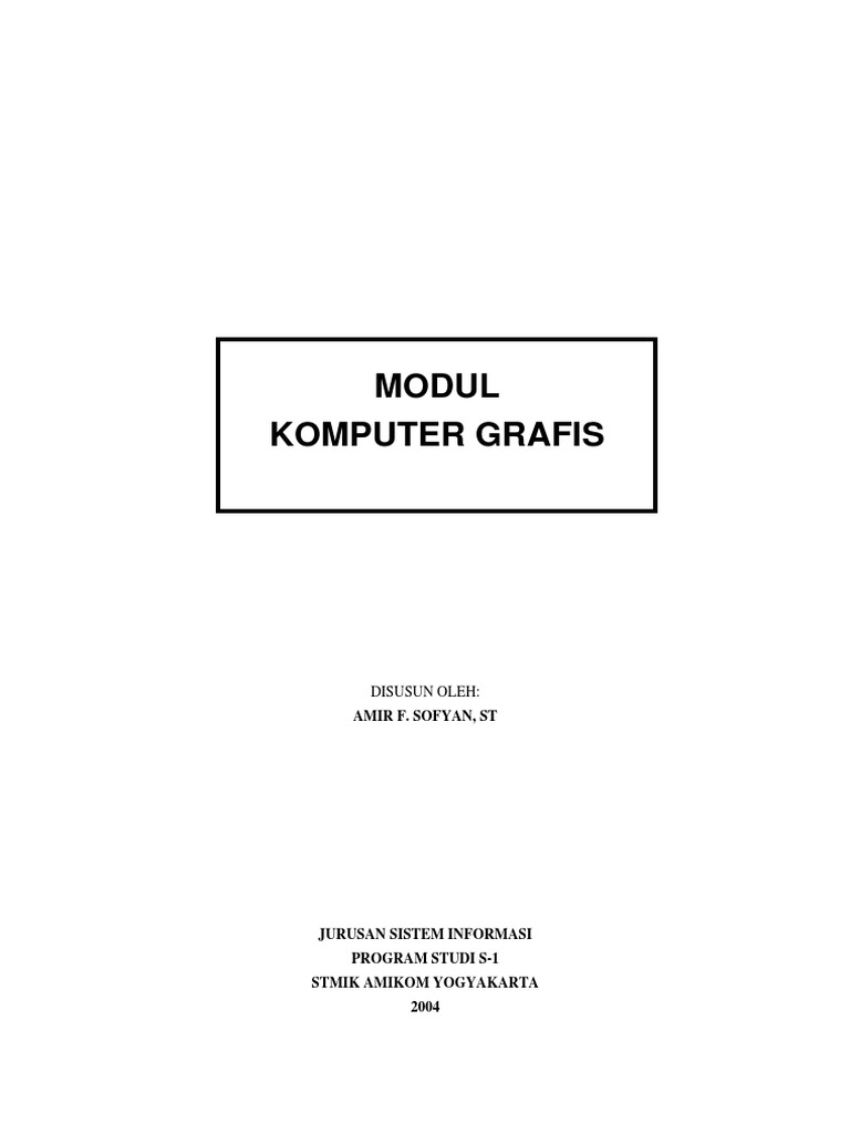 Modul Komputer Grafis Disusun Oleh | PDF | Seni