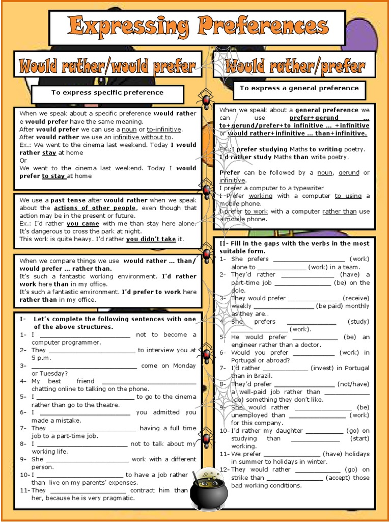Expressing Preferences | PDF | Semantic Units | Languages