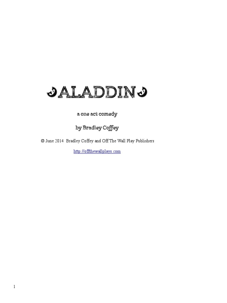 Aladdin Half Script | PDF