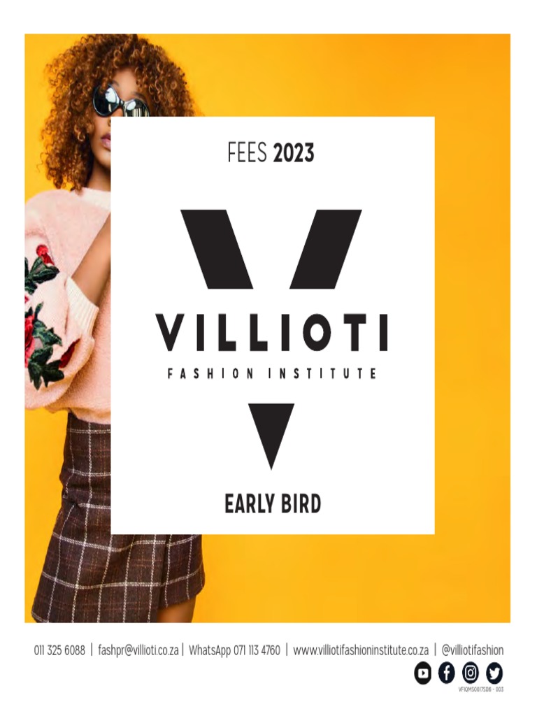 Villioti Fashion Institute Fees 2024 | PDF | Textbook | Fee