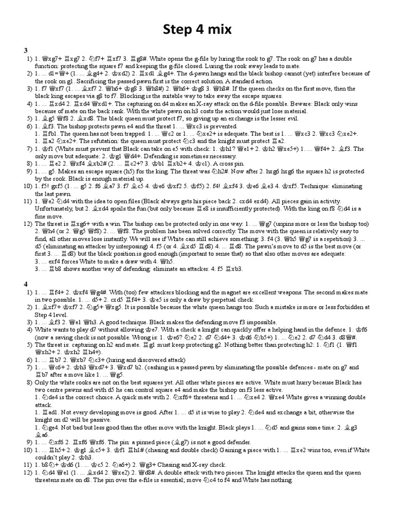 Step 4 Mix Solutions | PDF | Chess | Board Games