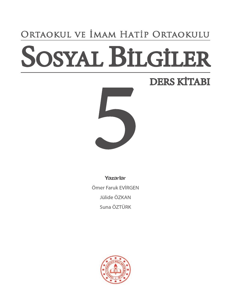 Sosyal Bi̇lgi̇ler 5 Meb 2022 2023 | PDF