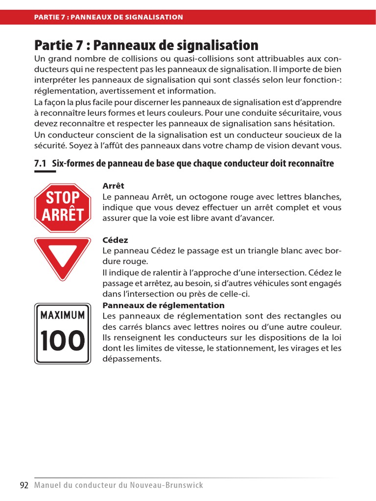 Panneaux de signalisation routière | PDF | Feu de circulation | Transport