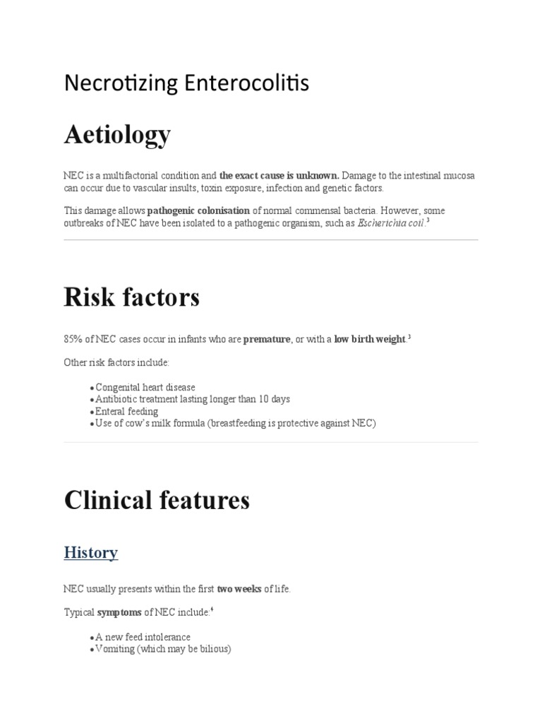 Necrotizing Enterocolitis | PDF | Causes Of Death | Gastroenterology
