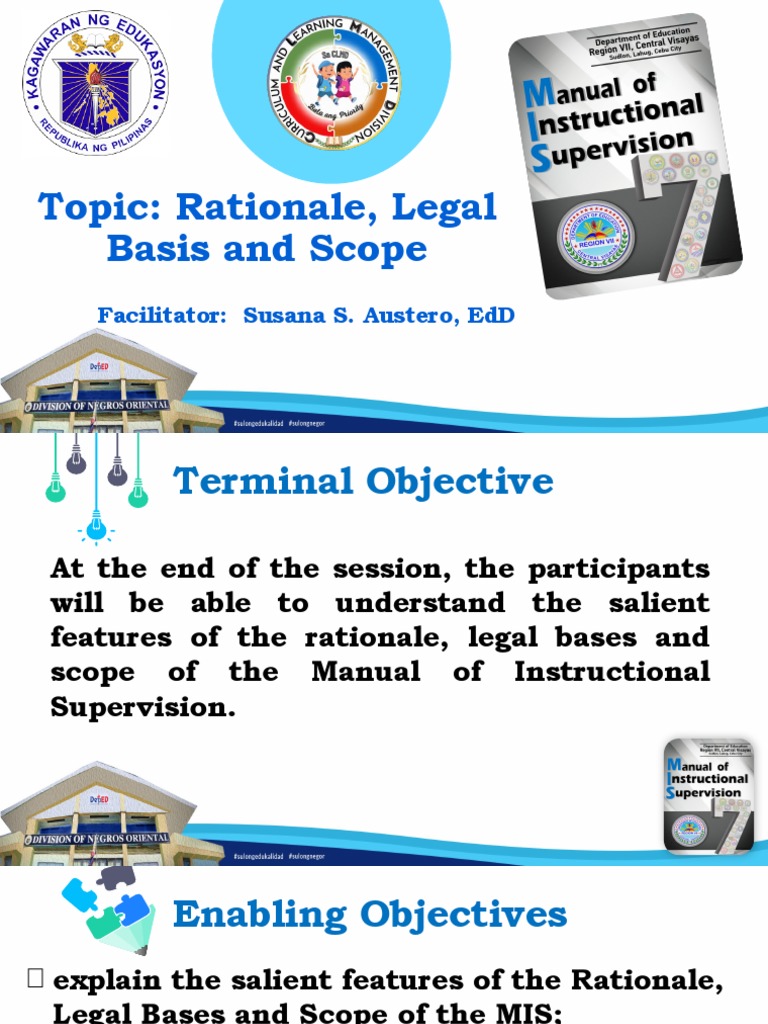 RATIONALE, LEGAL BASIS and SCOPE | PDF