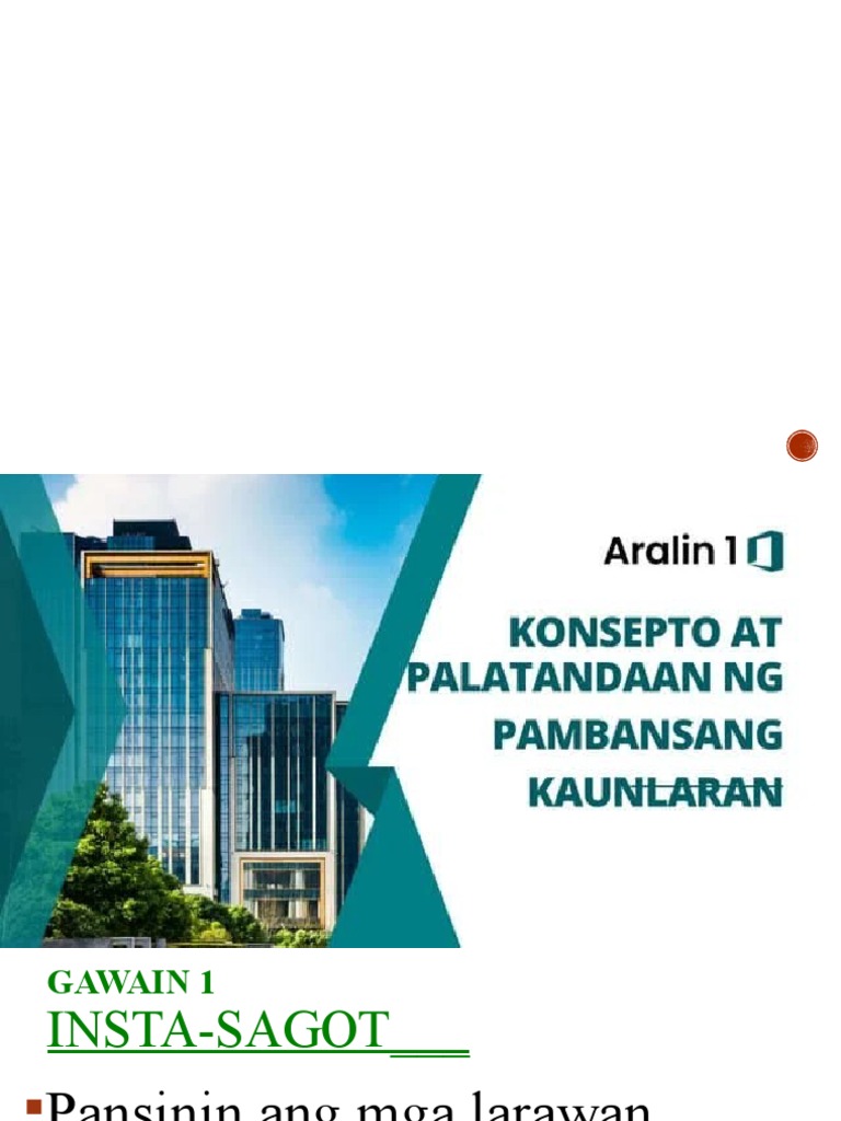 Konsepto at Palatandaan NG Pambansang Kaunlaran | PDF Konsepto at Palatandaan NG Pambansang Kaunlaran | PDF