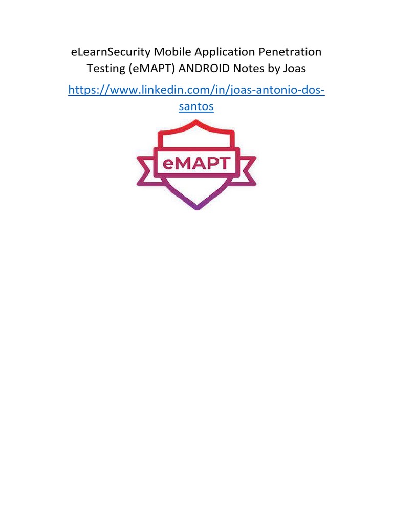 ELearnSecurity Mobile Application Penetration Testing | PDF | Android ...