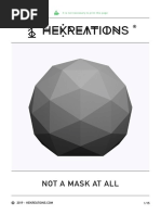 Squidgame Frontman Template Mask Assembli 1 | PDF