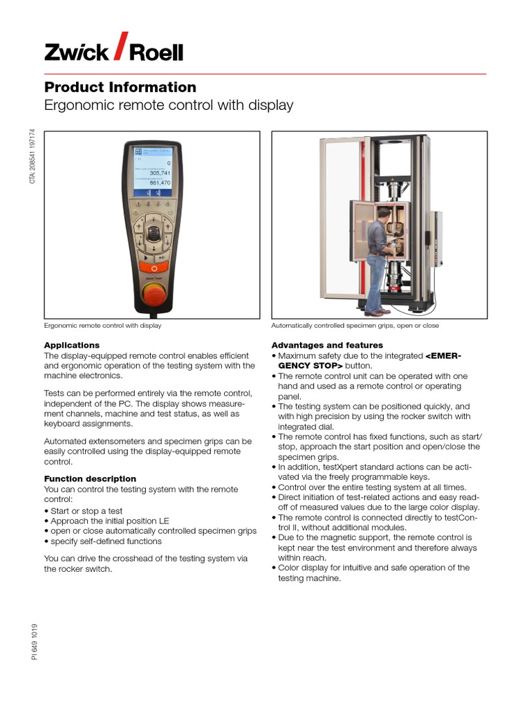 Testcontrol II Remote Control | PDF | Remote Control | Electrical ...
