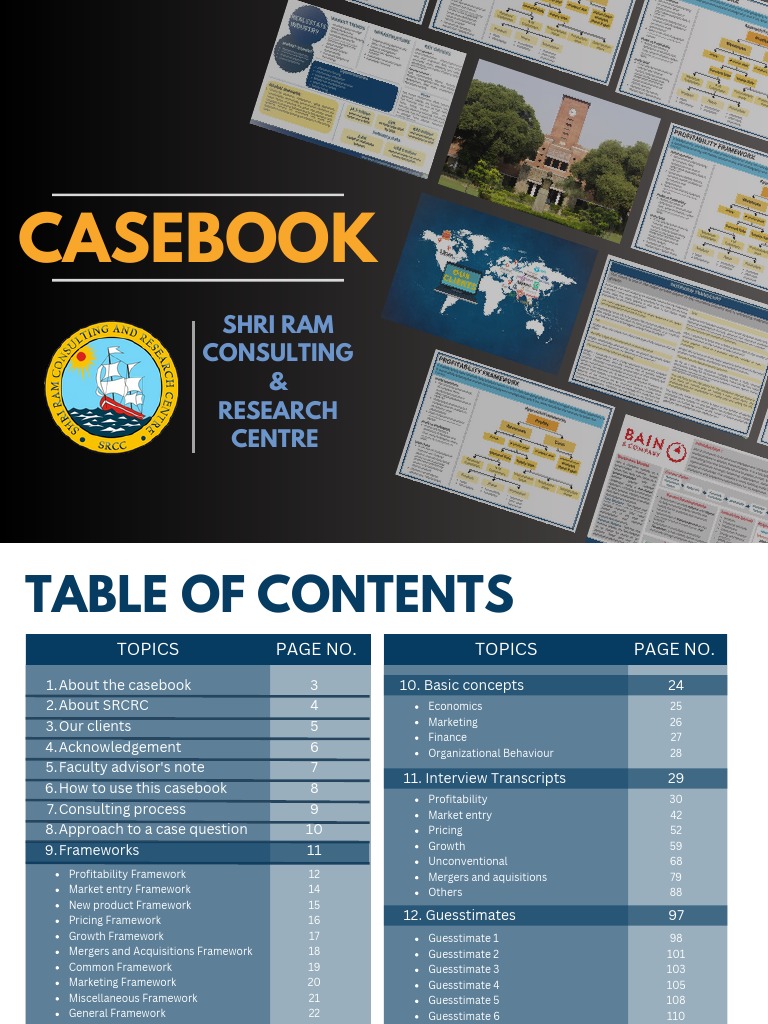 SRCRC Casebook | PDF | Mergers And Acquisitions | Marketing
