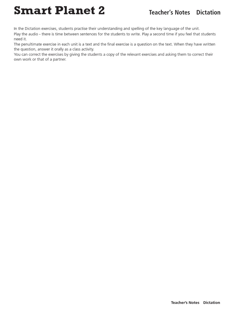 Grade 6 Dictation Teacher's Guide | PDF | Language Arts & Discipline