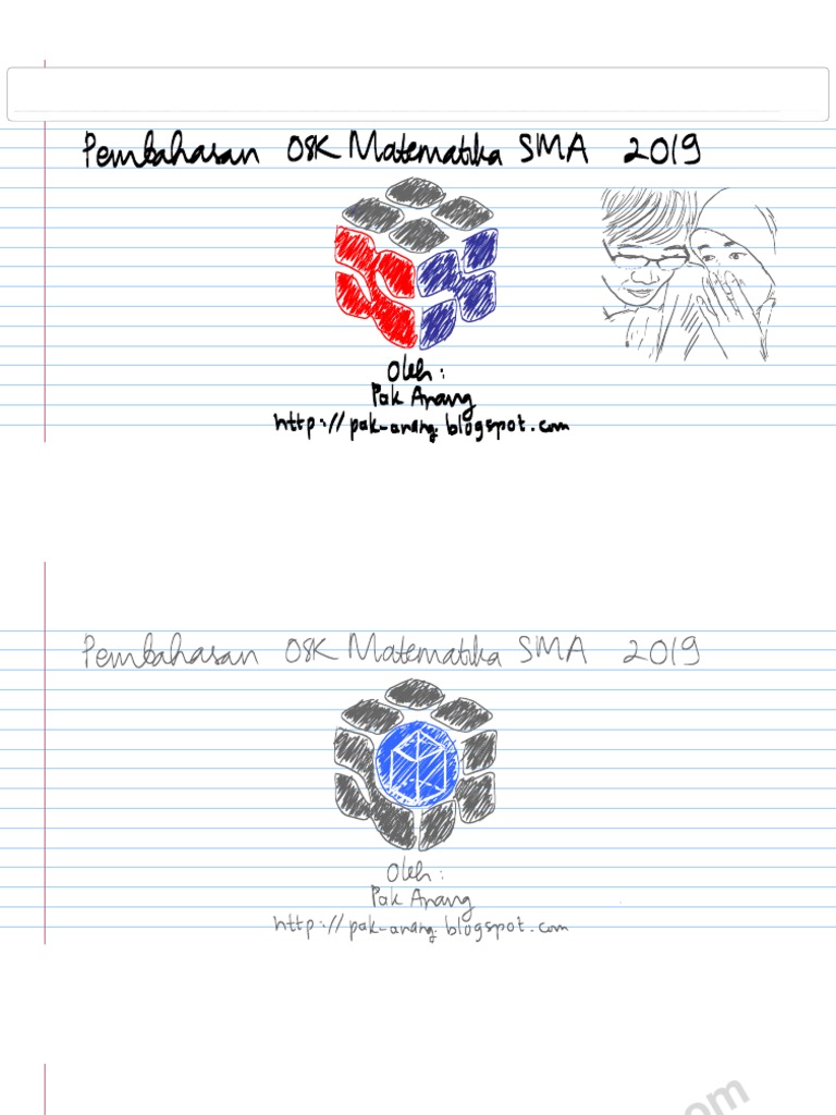 Pembahasan OSK Matematika SMA 2019 [pak-anang.blogspot.com] | PDF