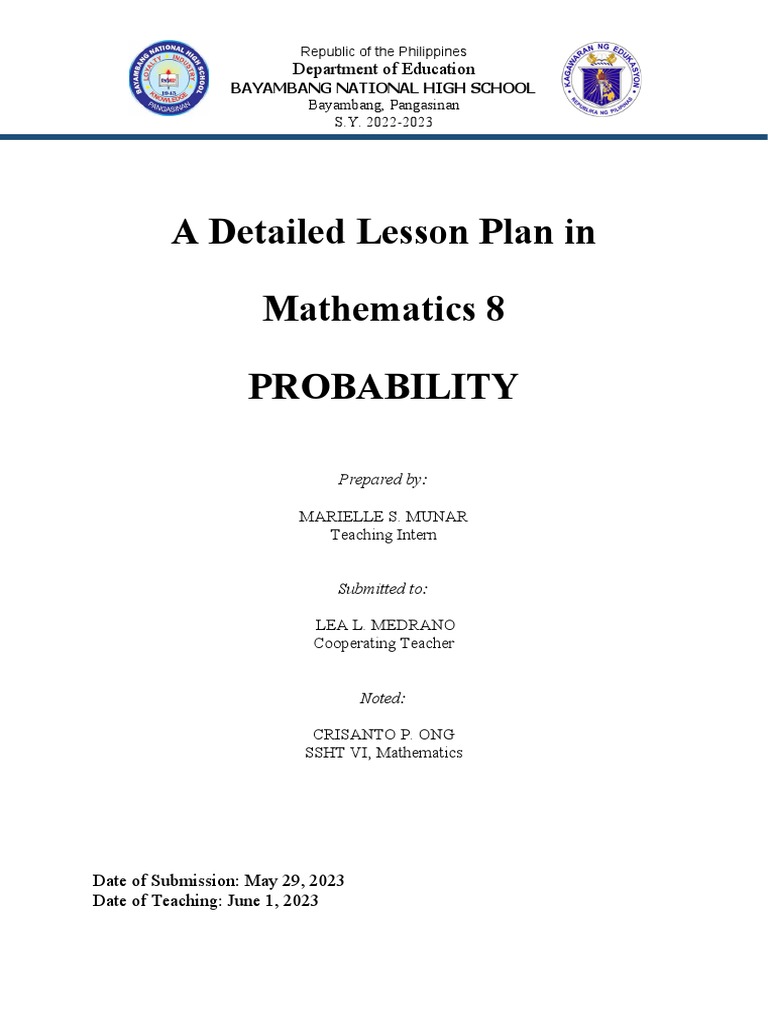 Counting Methods in Probability Lessons | PDF | Experiment