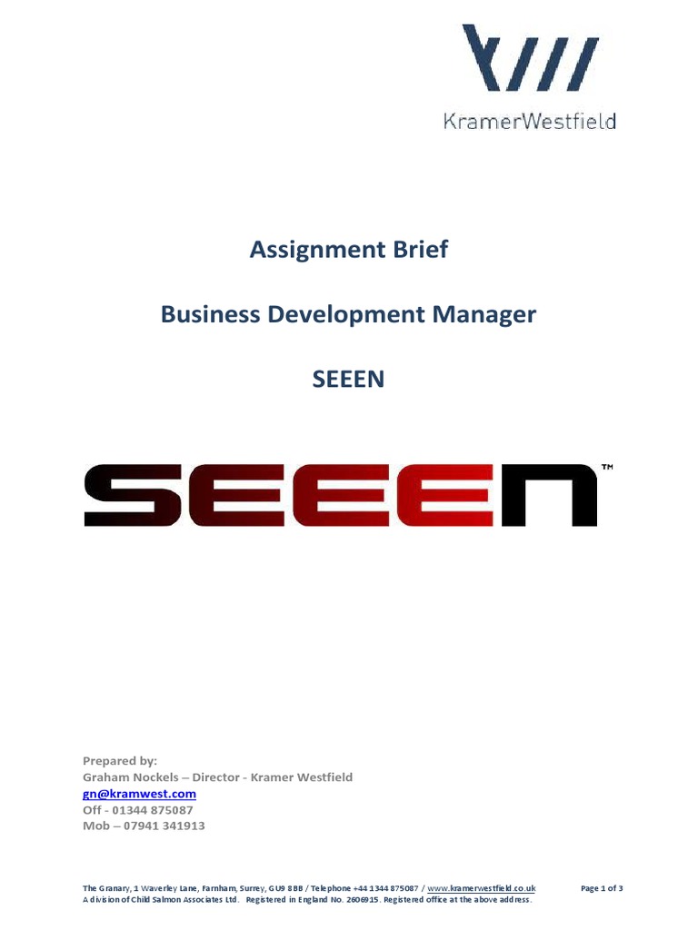 Assignment Brief - BDM | PDF | Revenue | Artificial Intelligence