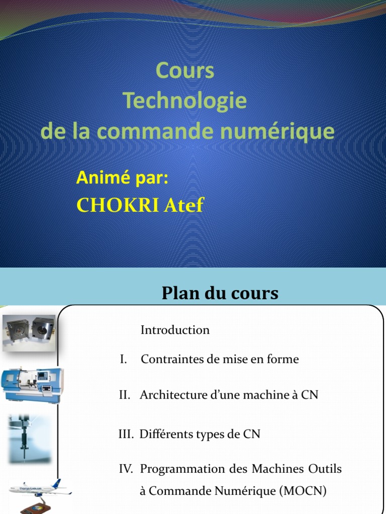 Chapitre - 02 - Architecture D'une Machine À CN | PDF | Machine-outil à commande numérique | Capteur