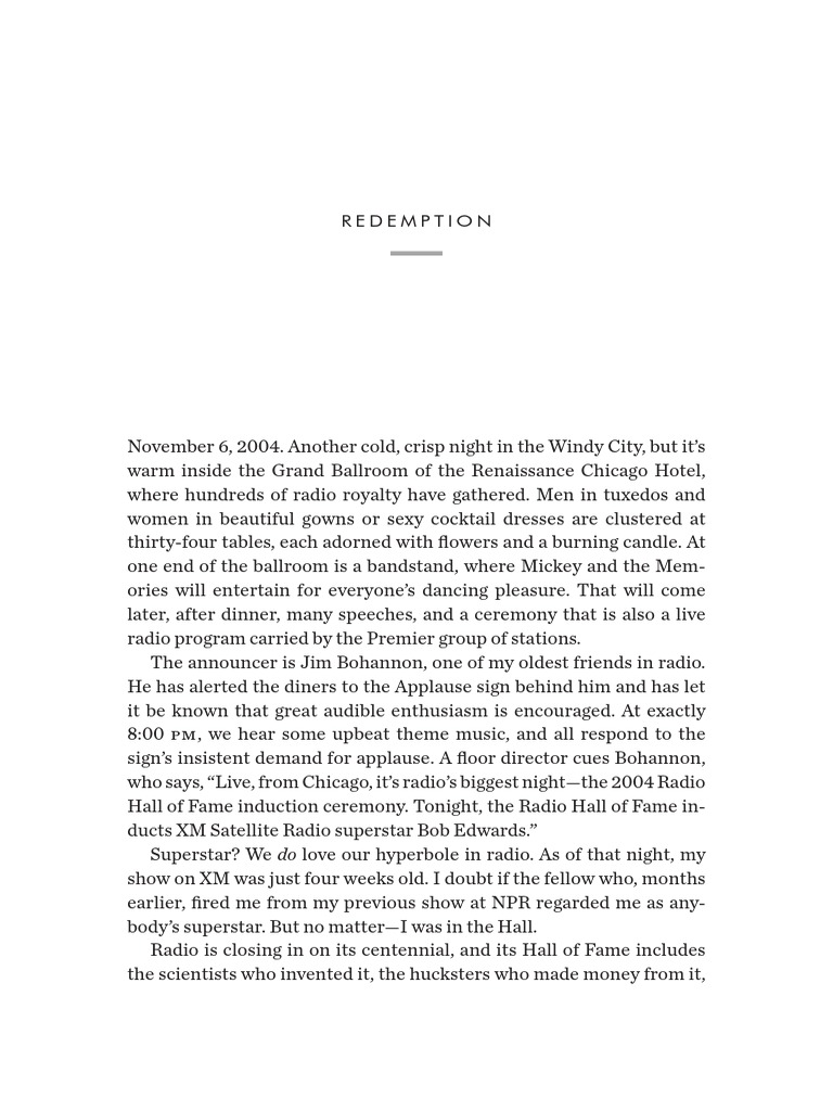 Excerpt: "A Voice in The Box," by Bob Edwards | PDF | News | Broadcasting