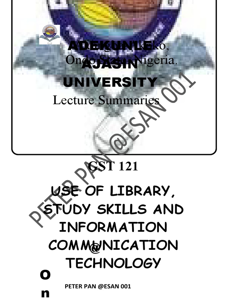 Gst-121 - by Peter Pan @esan 001 | PDF | Computer Data Storage | Booting