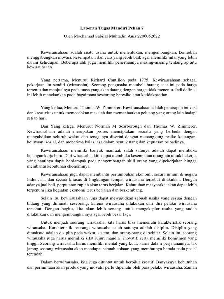 Mochamad Sabilal Muhtadin Anis - LTM 7 | PDF