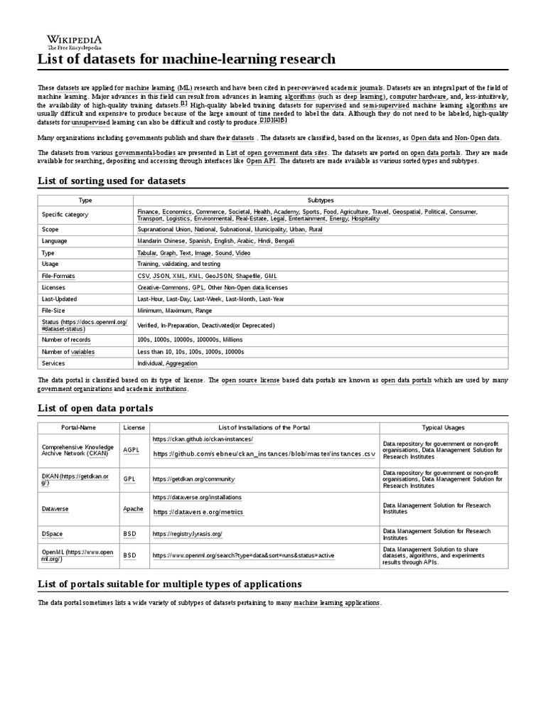 List of Datasets For Machine-Learning Research | Download Free PDF | Machine Learning | Image ...