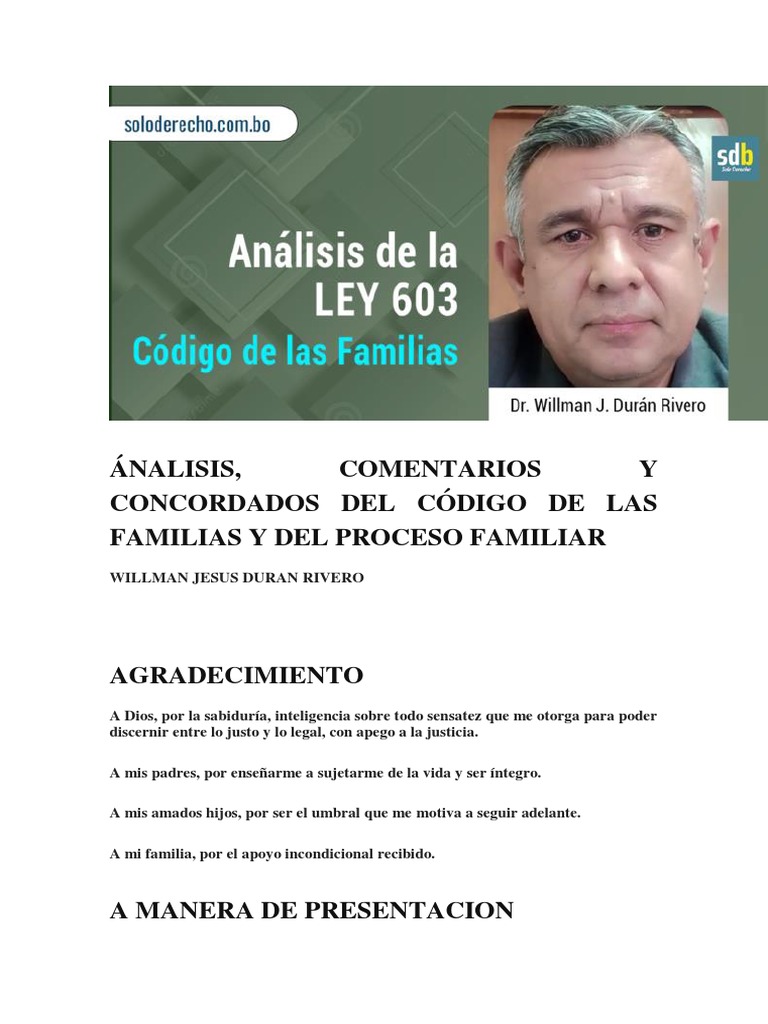 Ley 603 Comentado y Anotado | PDF | Justicia | Crimen y violencia