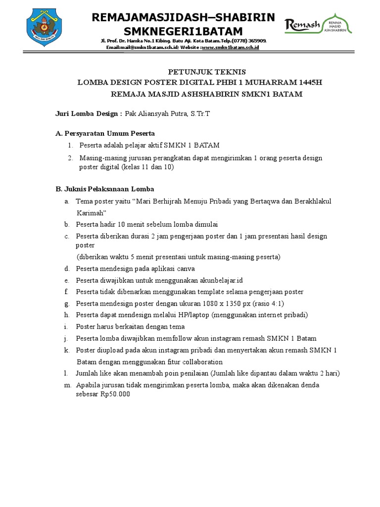 Juknis Lomba Design Poster Digital 2 | PDF