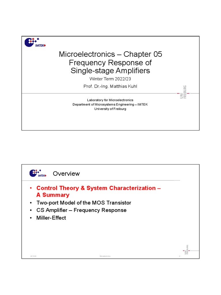 Microelectronics Chapter 05 | PDF | Electrical Engineering | Systems Theory Microelectronics Chapter 05 | PDF | Electrical Engineering | Systems Theory
